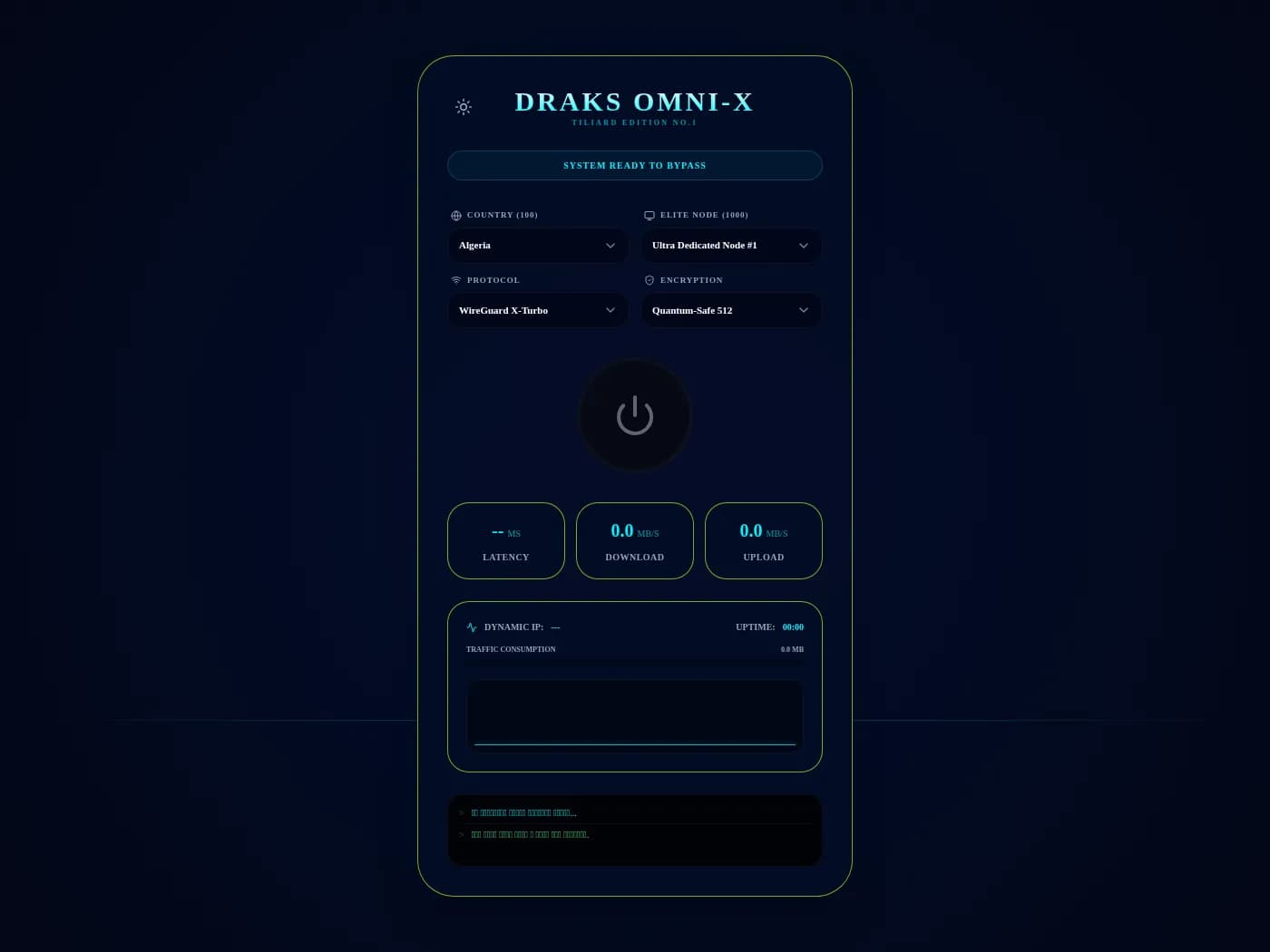 DRAKS OMNI-X Dashboard