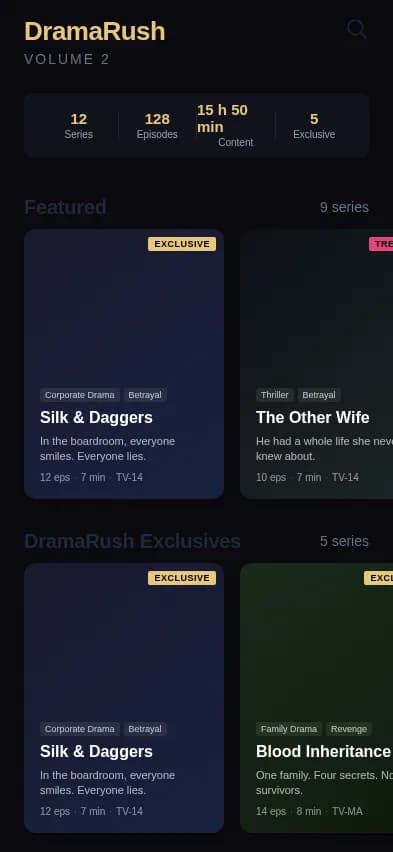 DramaRush Next Volume