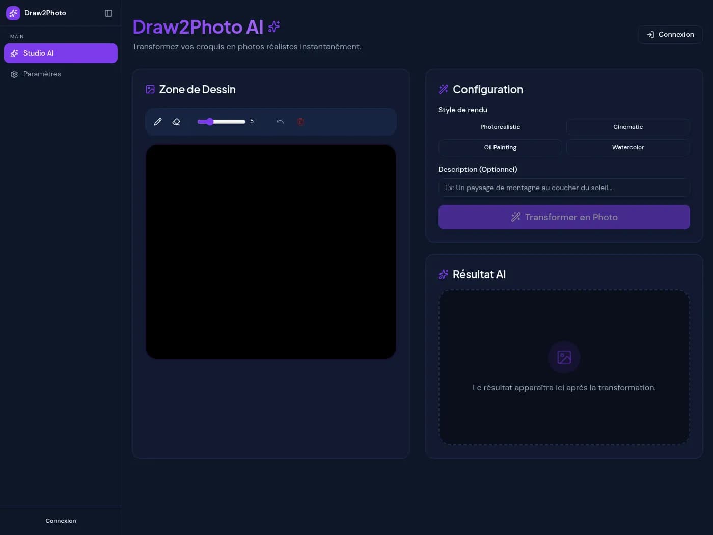 Draw2Photo AI