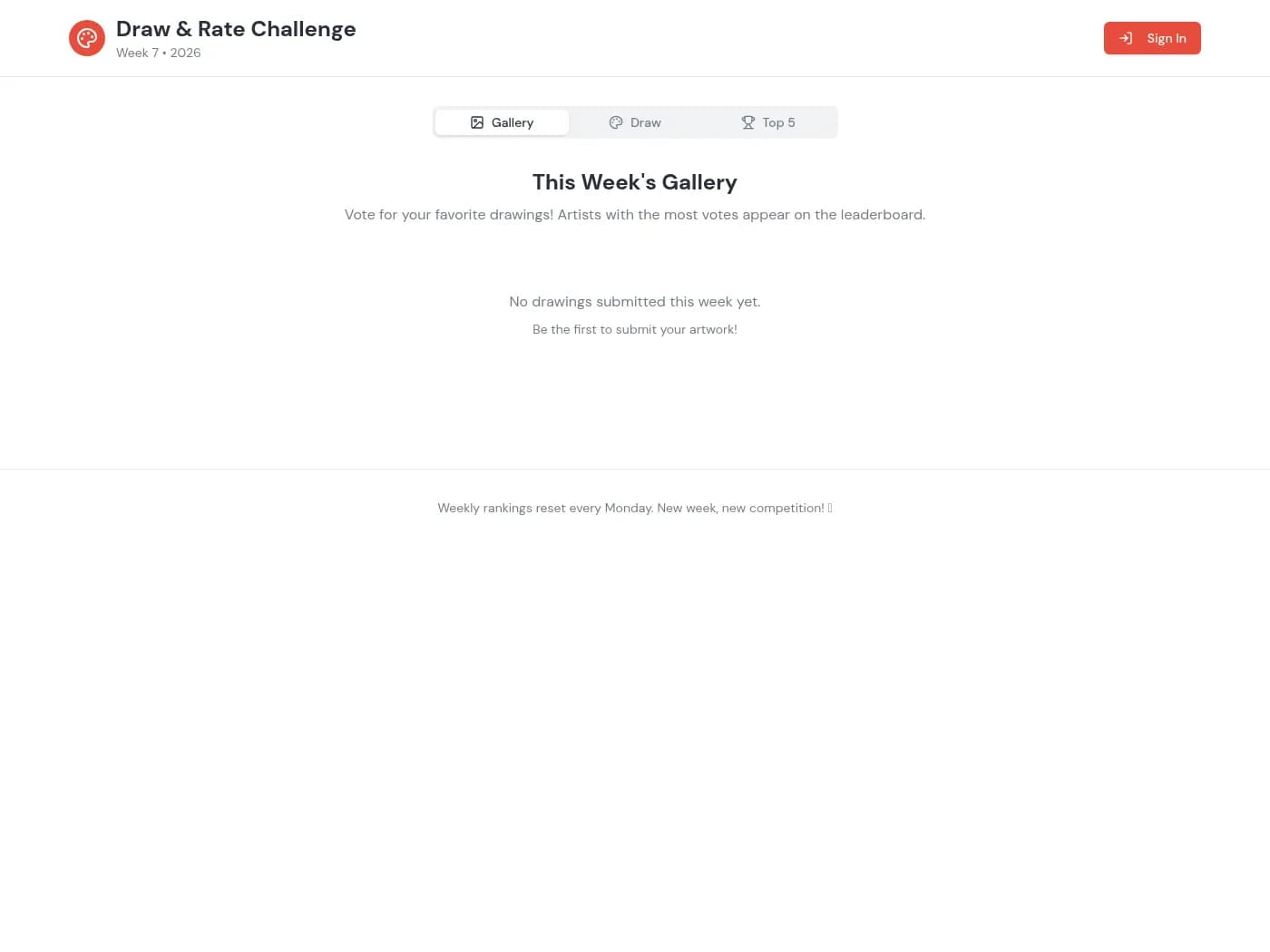 Draw & Rate Challenge
