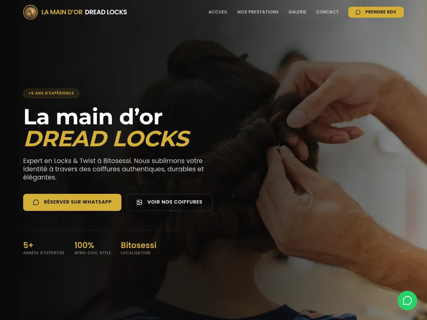 La main d’or Dread Locks Site