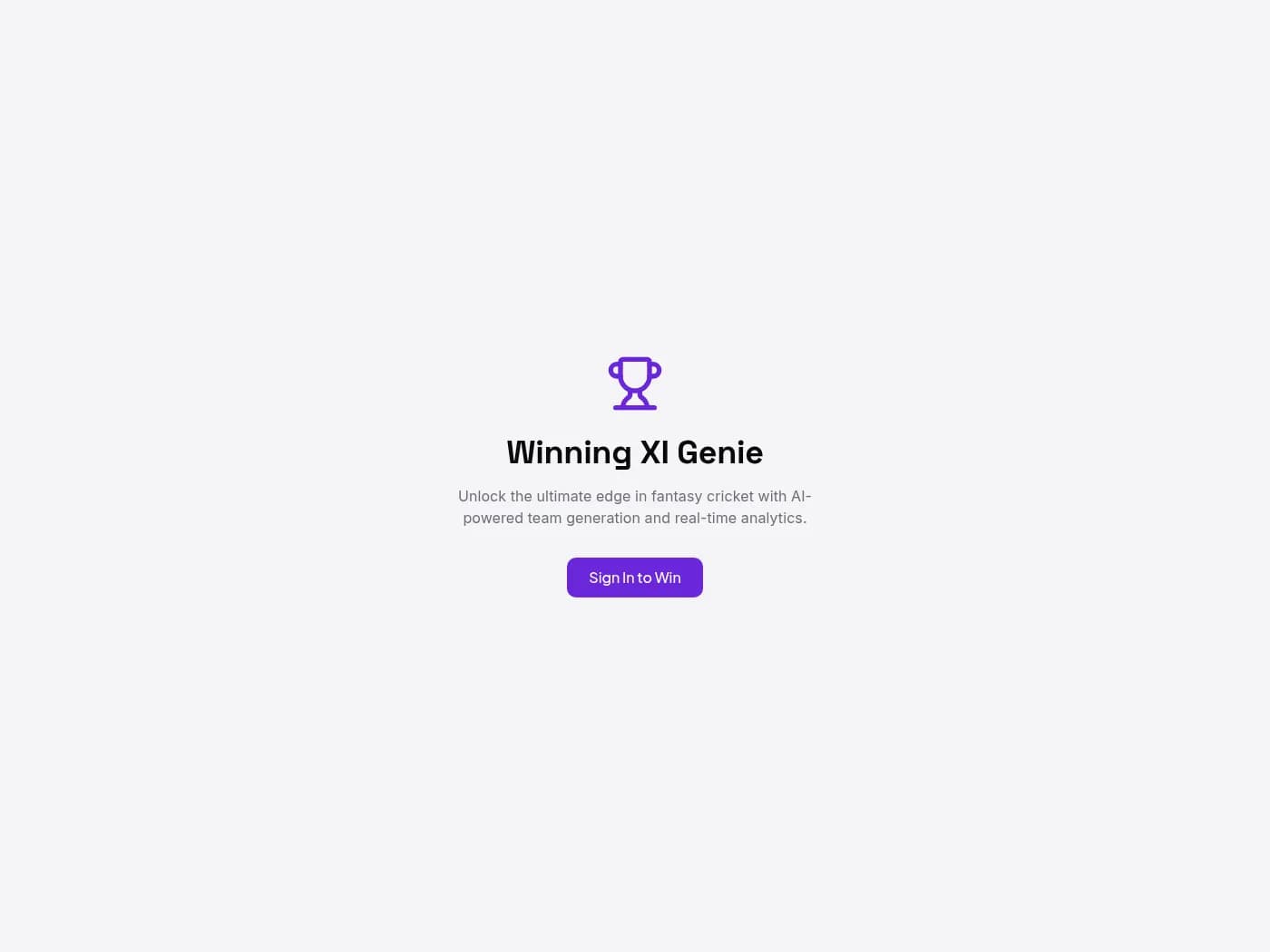 Dream11 Winning XI Genie