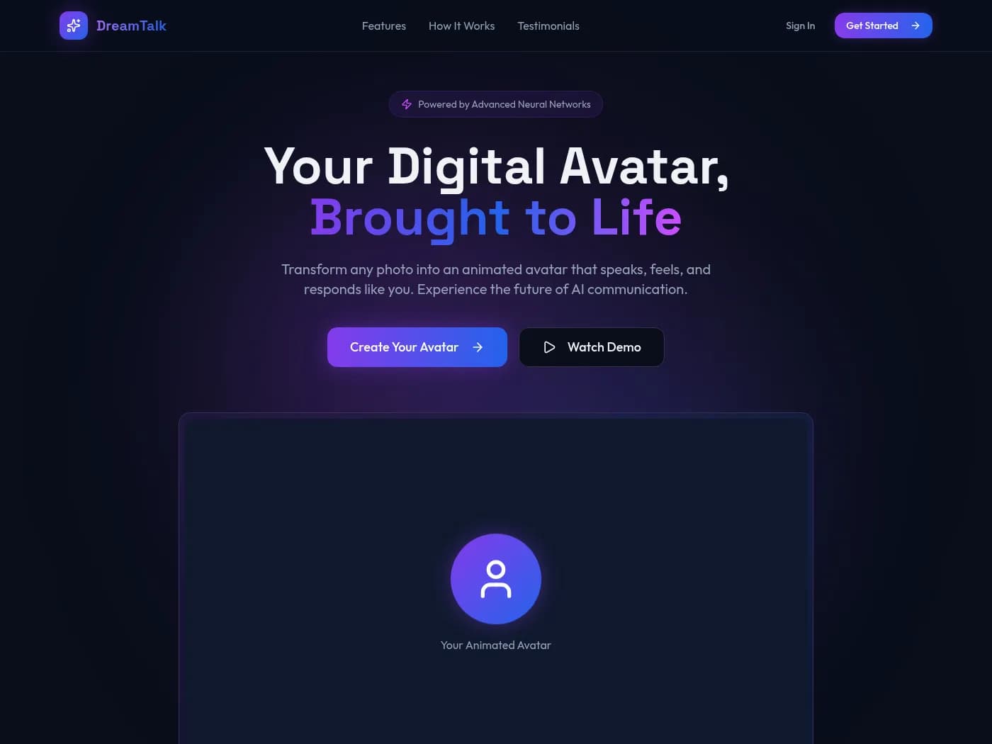 DreamTalk AI Avatar Chat