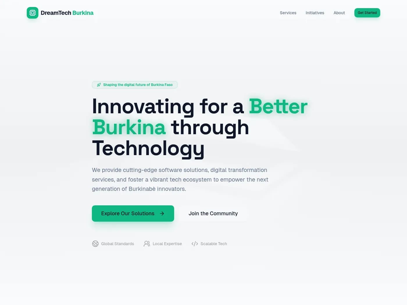 DreamTech Burkina Website