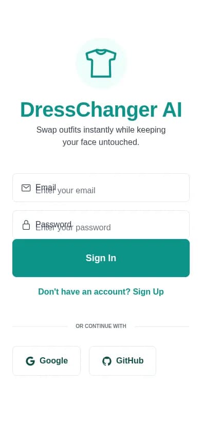 DressChanger AI App