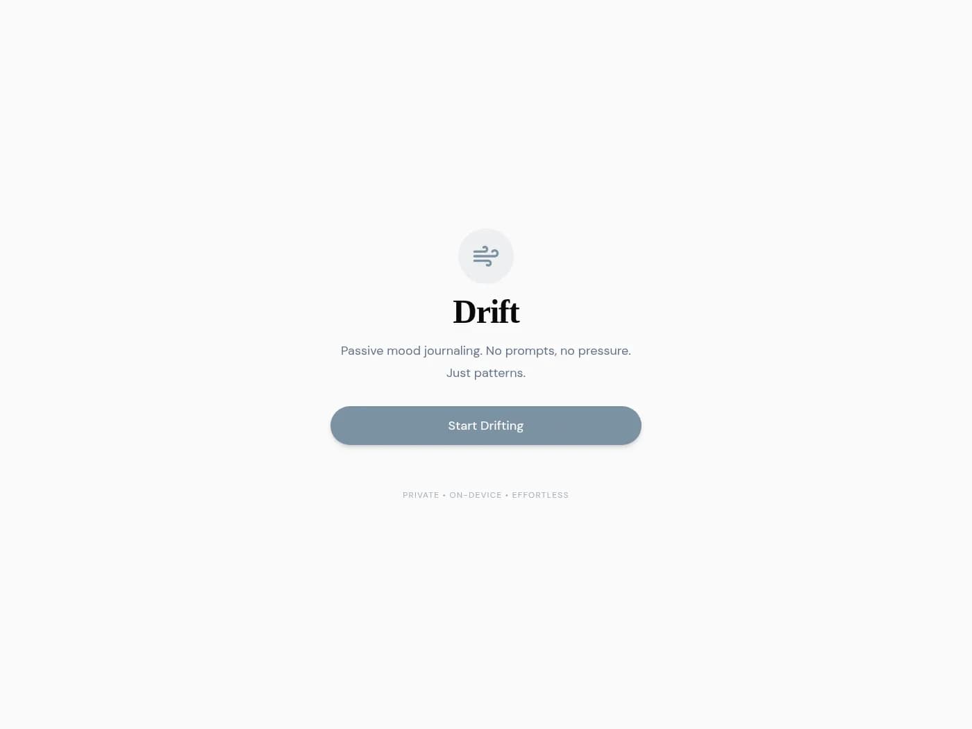 Drift Mood Journal
