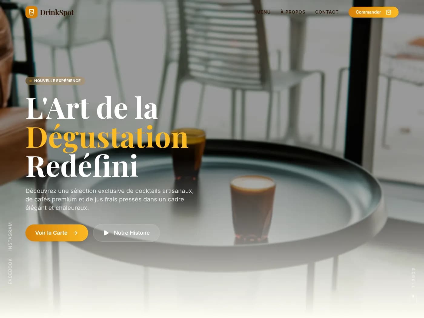 DrinkSpot Restaurant Site