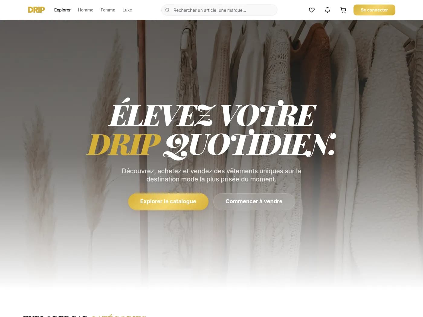 Drip Fashion Marketplace