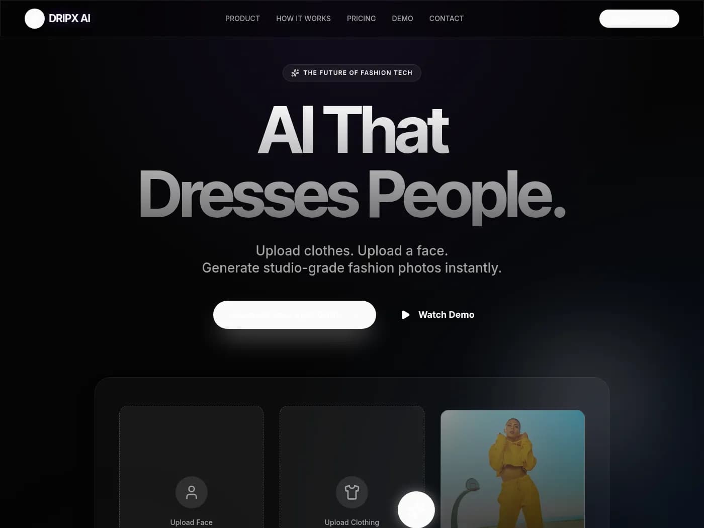 DRIPX AI Landing Page