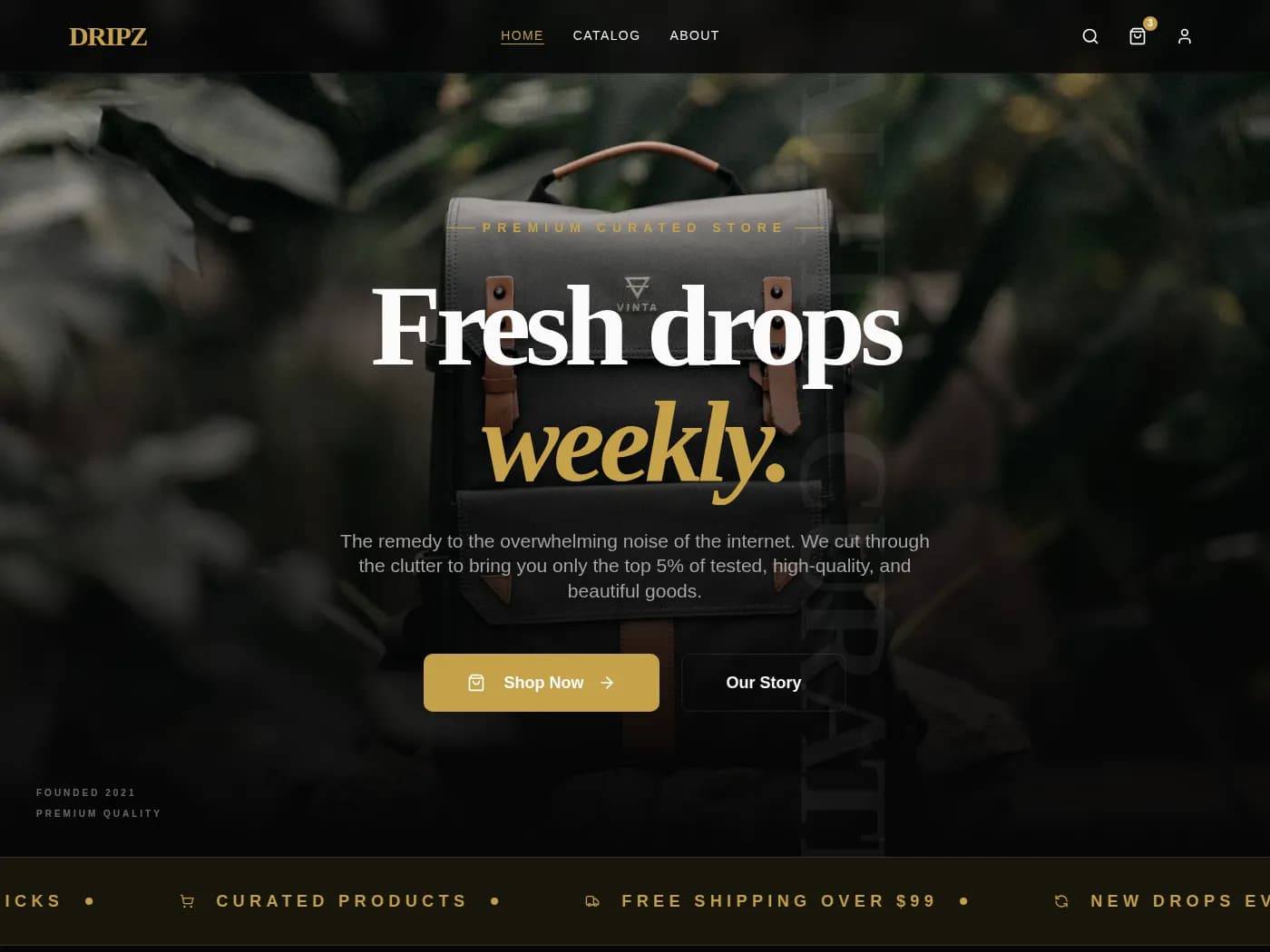 Dripz Premium Storefront