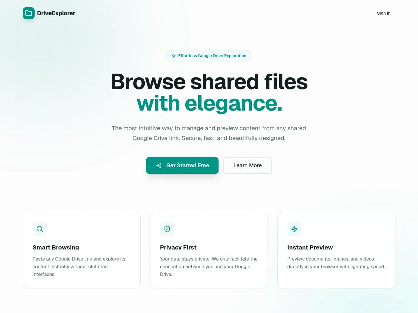 Google Drive Link Explorer