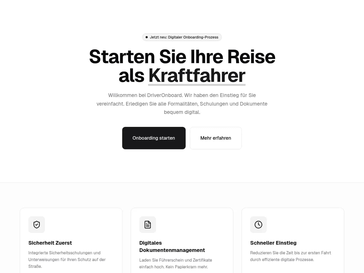 Driver Onboarding App