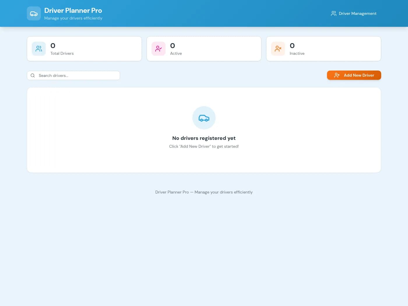 Driver Planner Pro