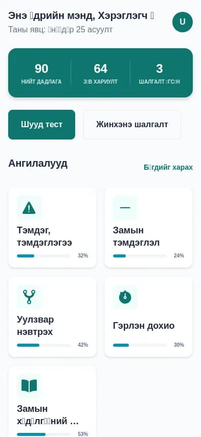 Жолооны Тест Апп