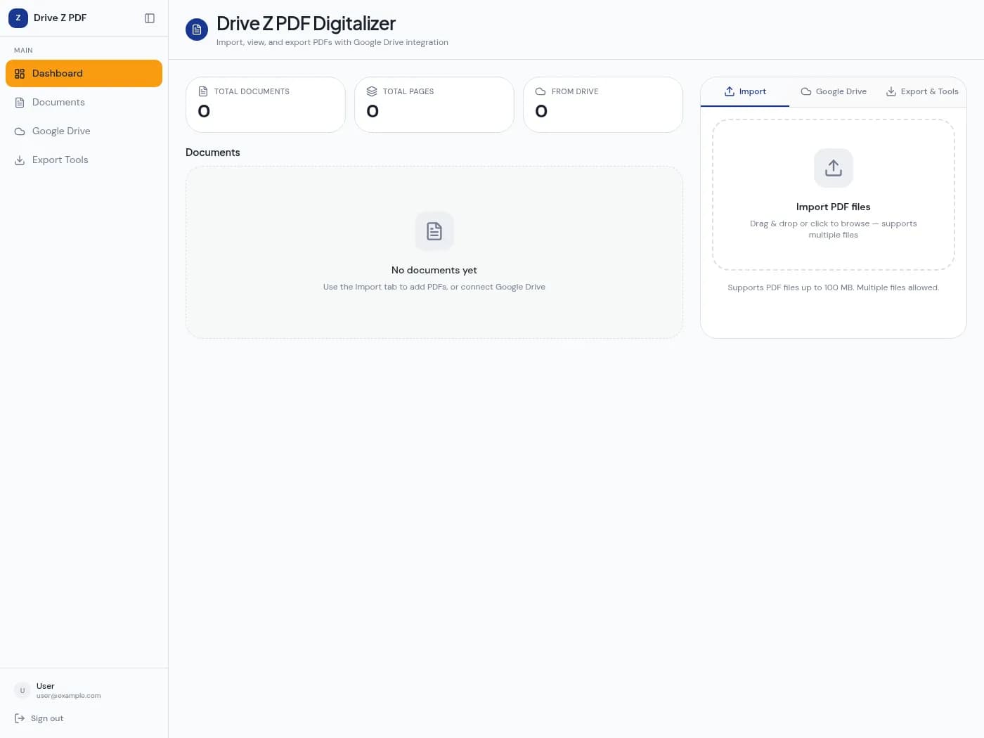 Drive Z PDF Digitalizer