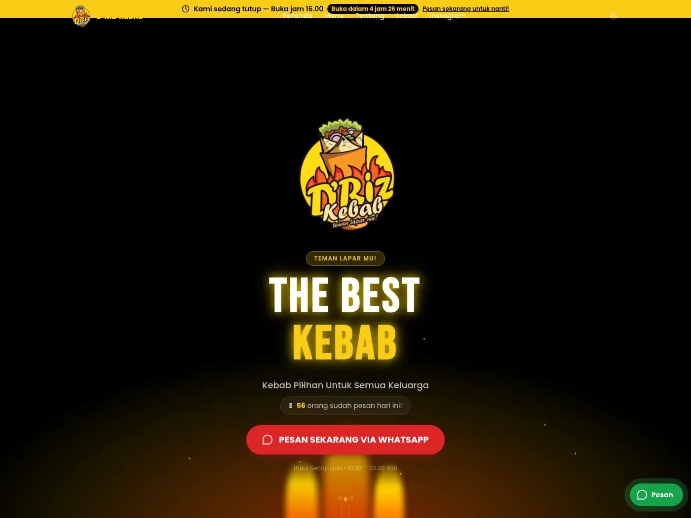 D'Riz Kebab Web App