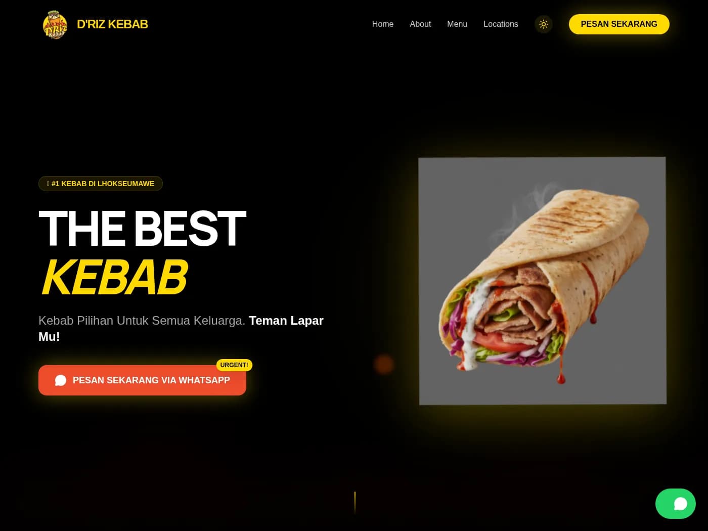 D'Riz Kebab Website