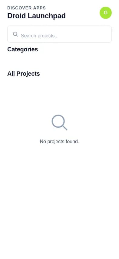 DroidApp Launchpad