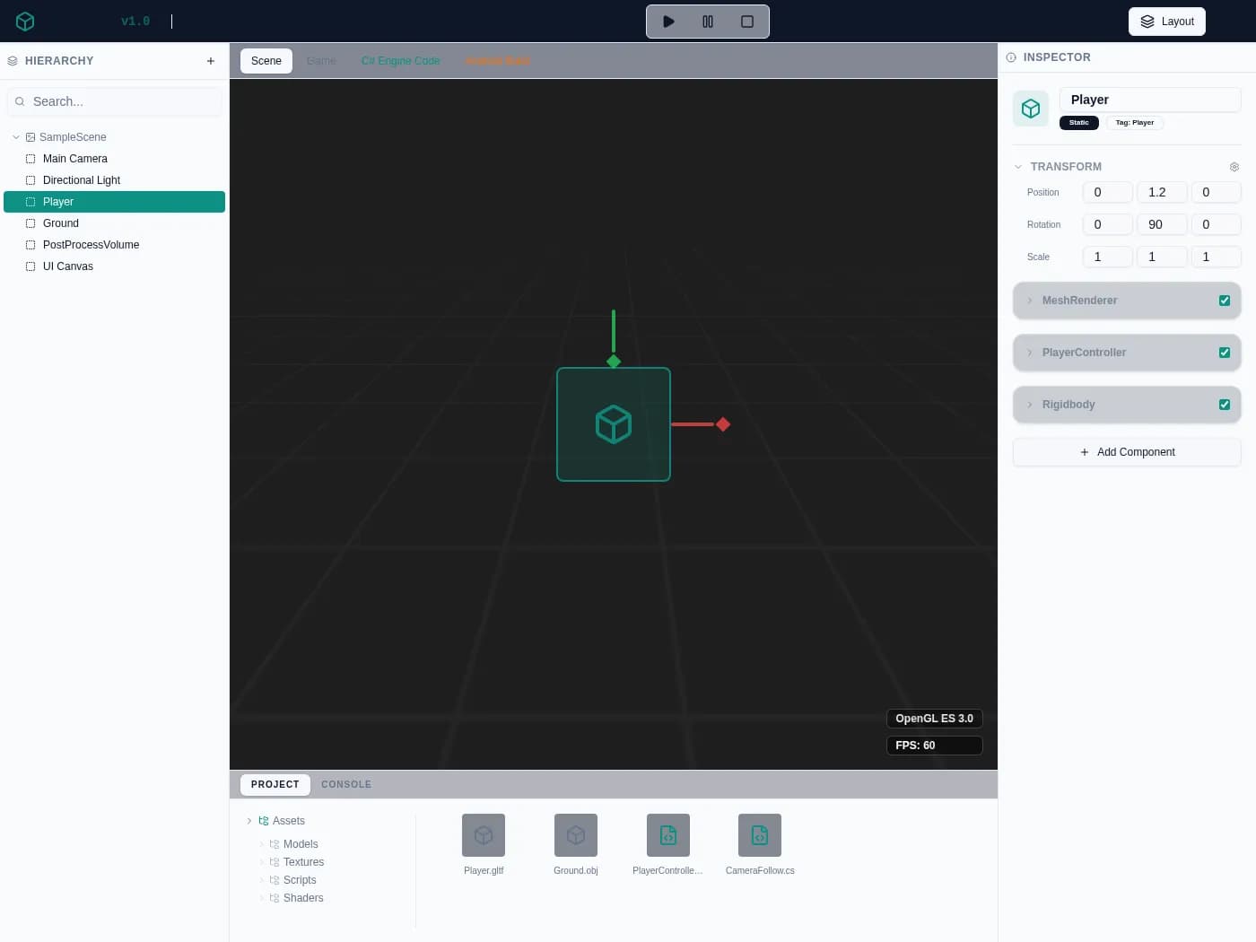DroidUnity Engine