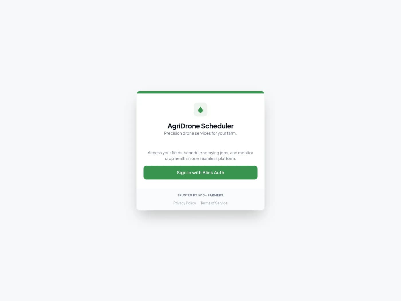 AgriDrone Scheduler