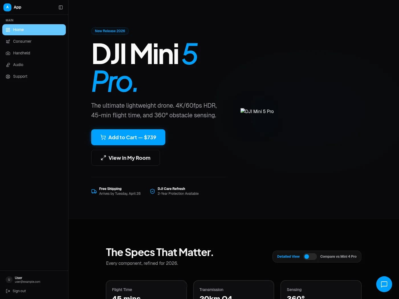 Next-Gen Drone Storefront
