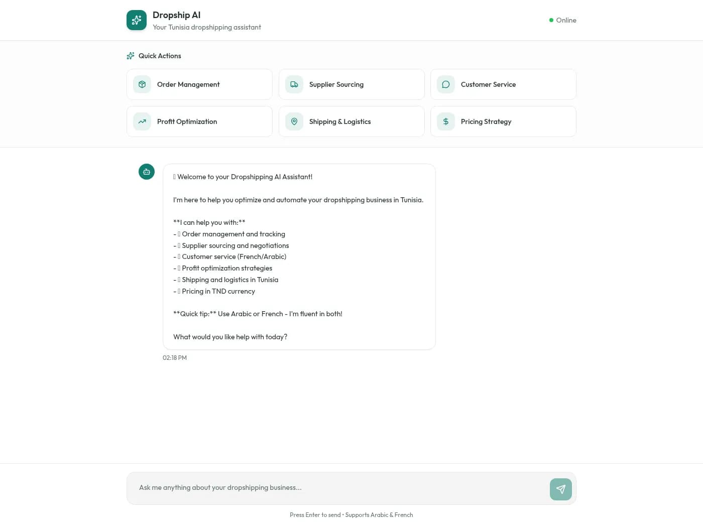 Dropship AI Agent
