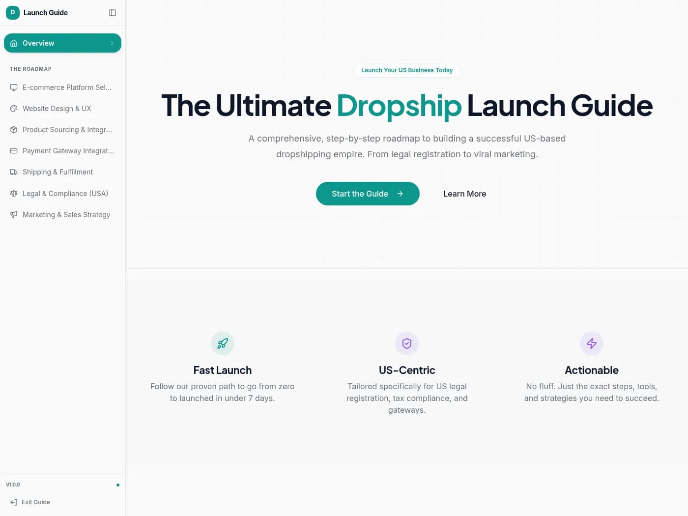 Dropship Launch Guide