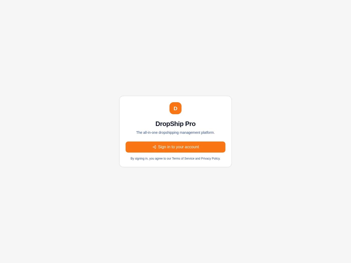 DropShip Pro Platform