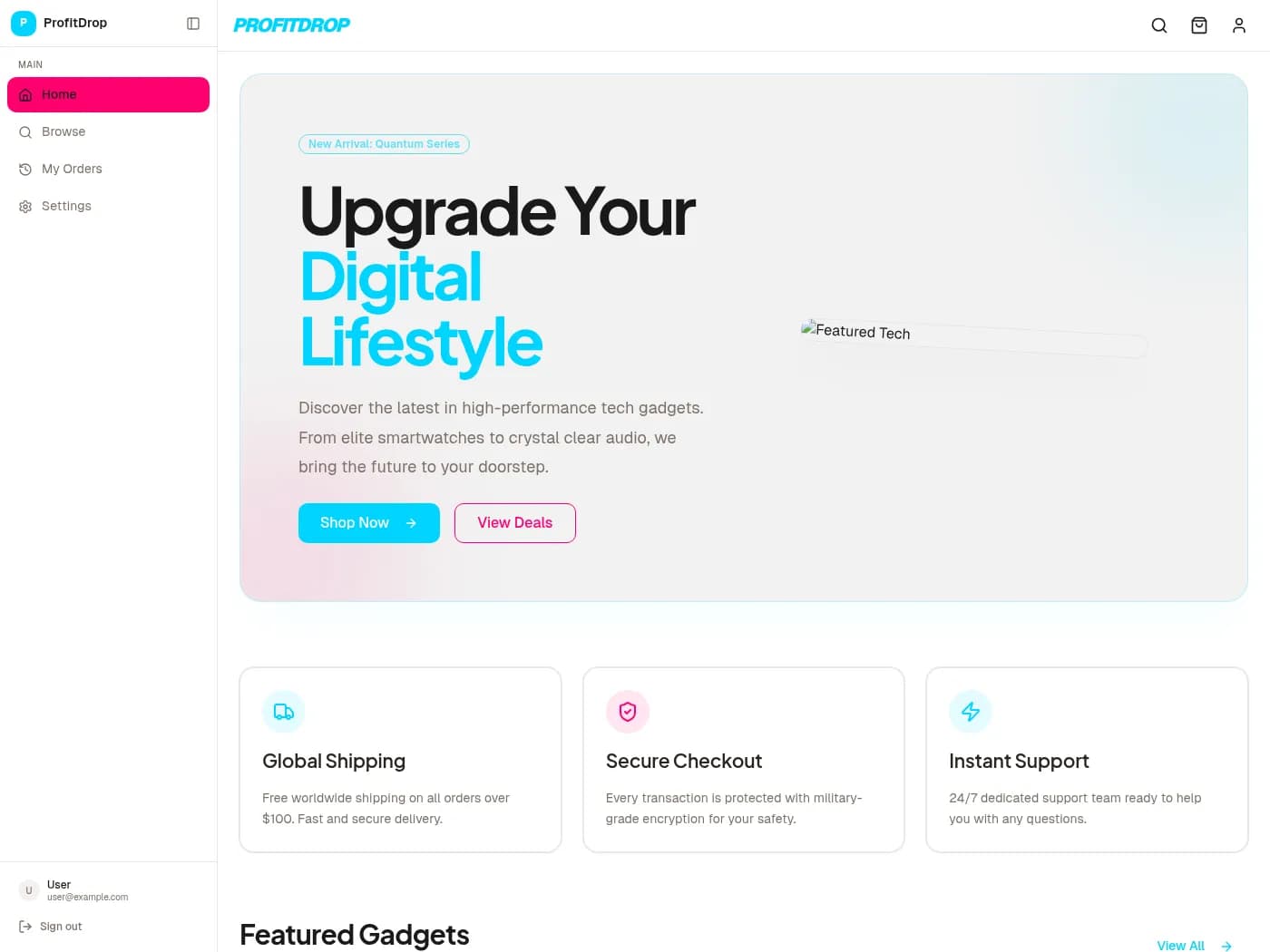 ProfitDrop Storefront