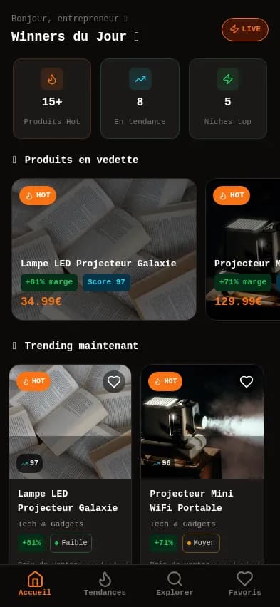 Dropship Winners Finder