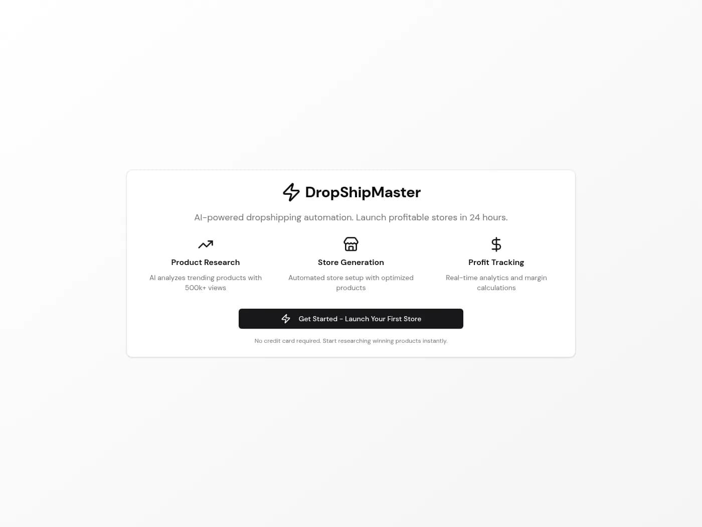 DropShipMaster AI Agent