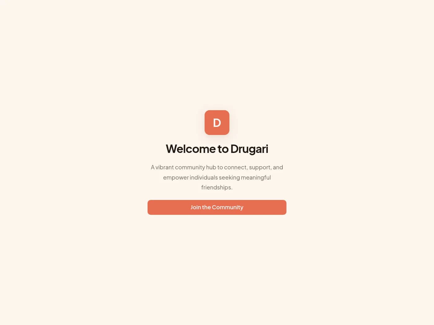 Drugari Community Hub