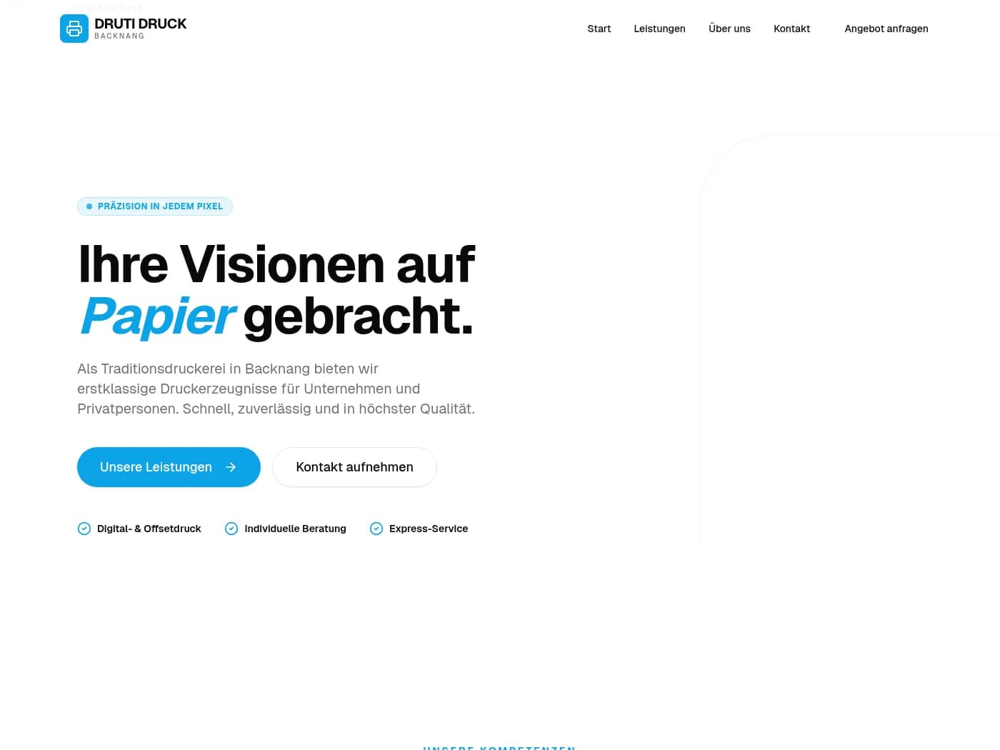 Druti Druck Website