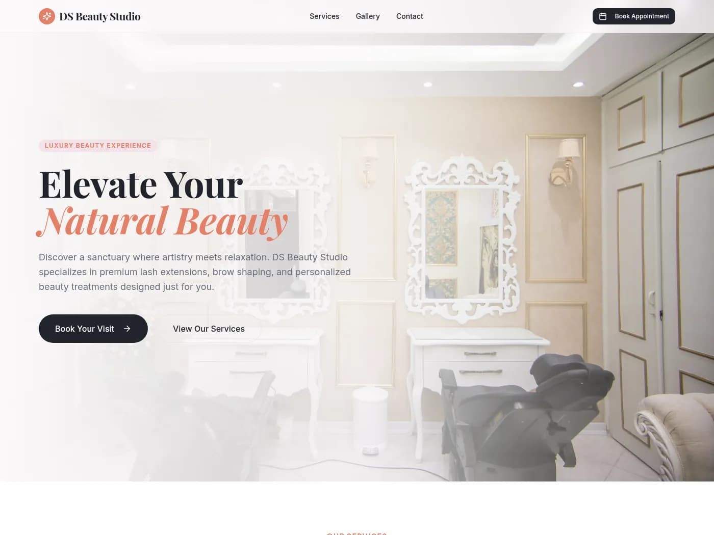 DS Beauty Studio Site