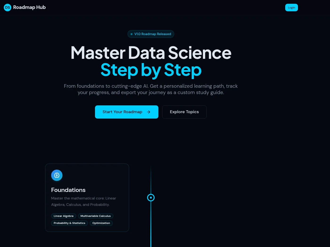 Data Science Roadmap Hub