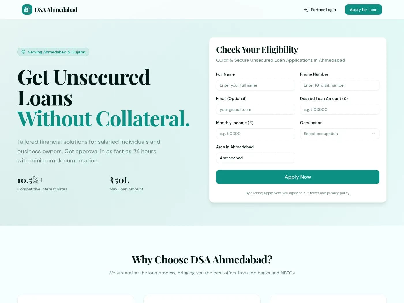 DSA Loan Lead Generator