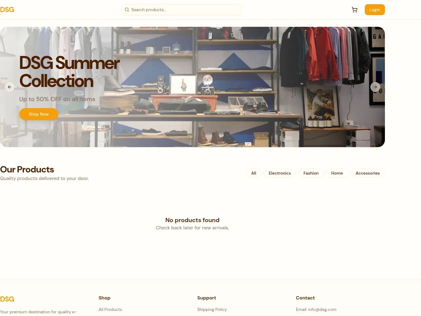 DSG Online Store