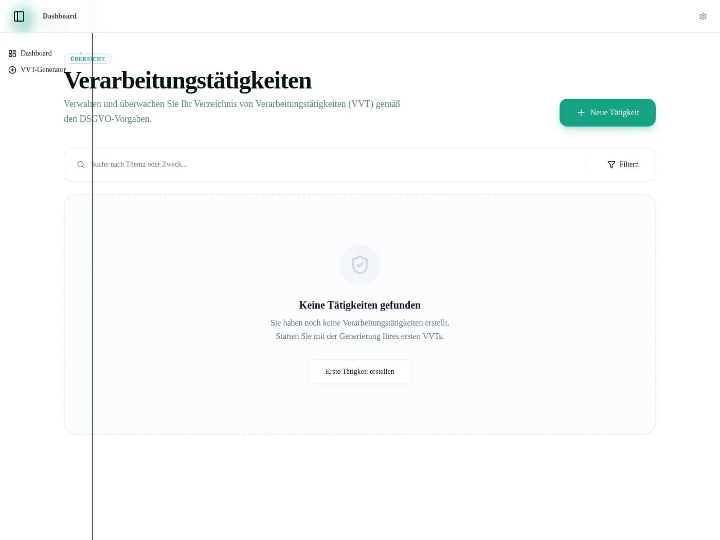 DSGVO Process Generator