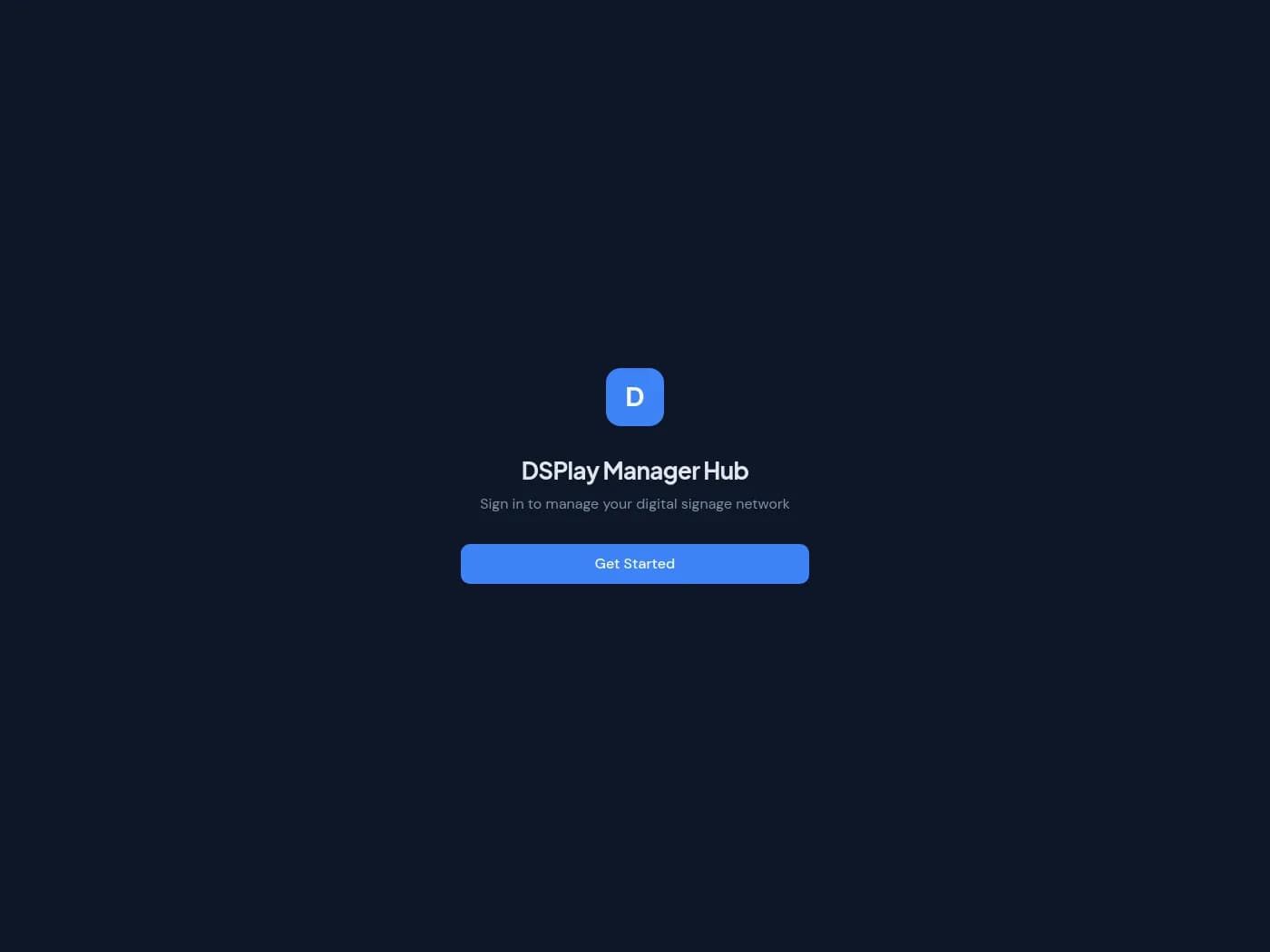 DSPlay Manager Hub