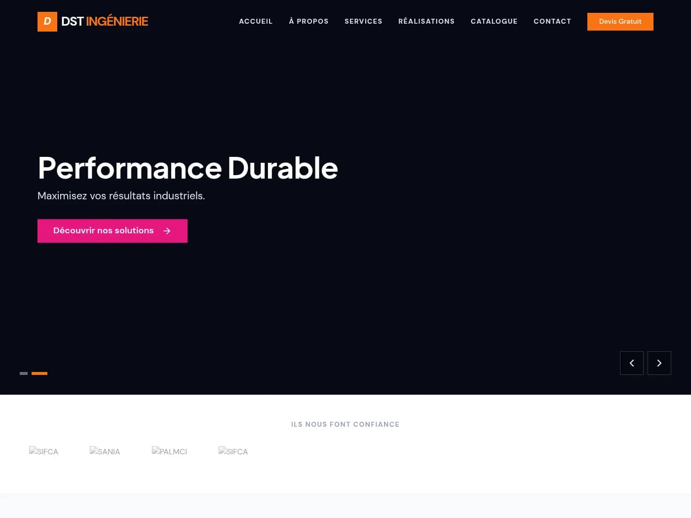 DST Ingénierie Redesign