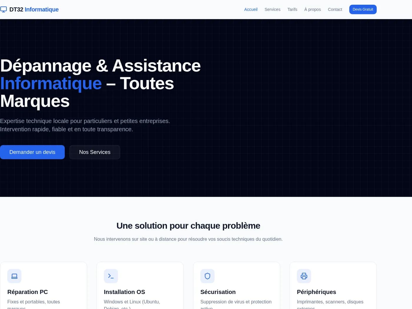 DT32 Informatique Pro Site
