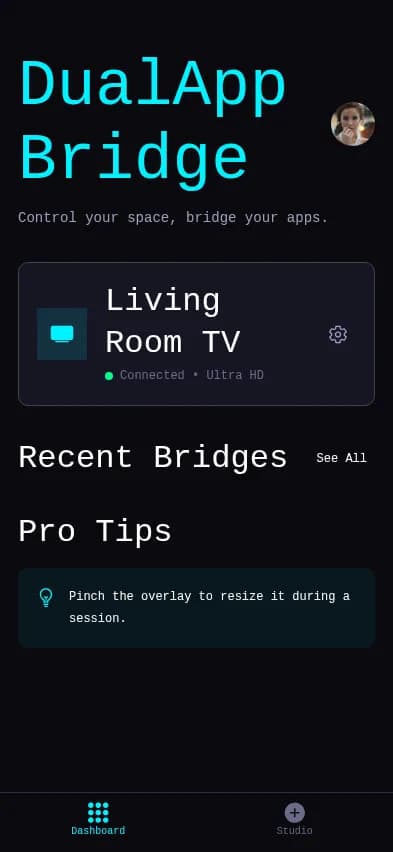 DualApp Screen Bridge