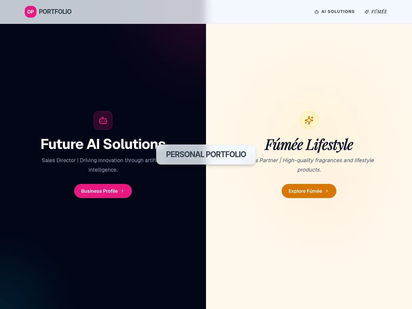 Dual Role Portfolio Site