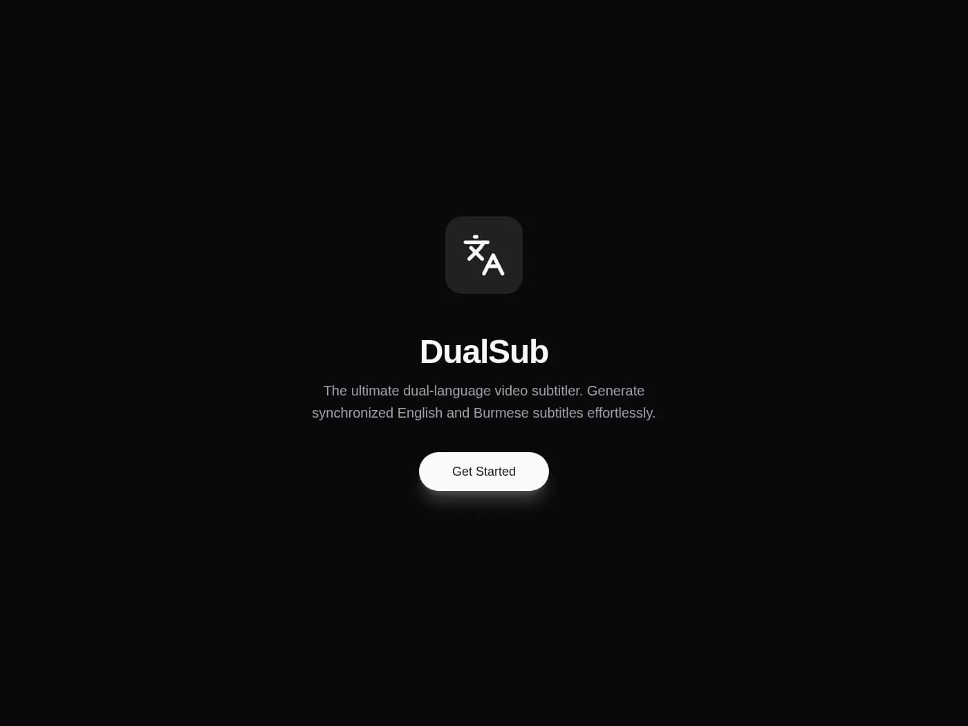 Dual-Language Video Subtitler