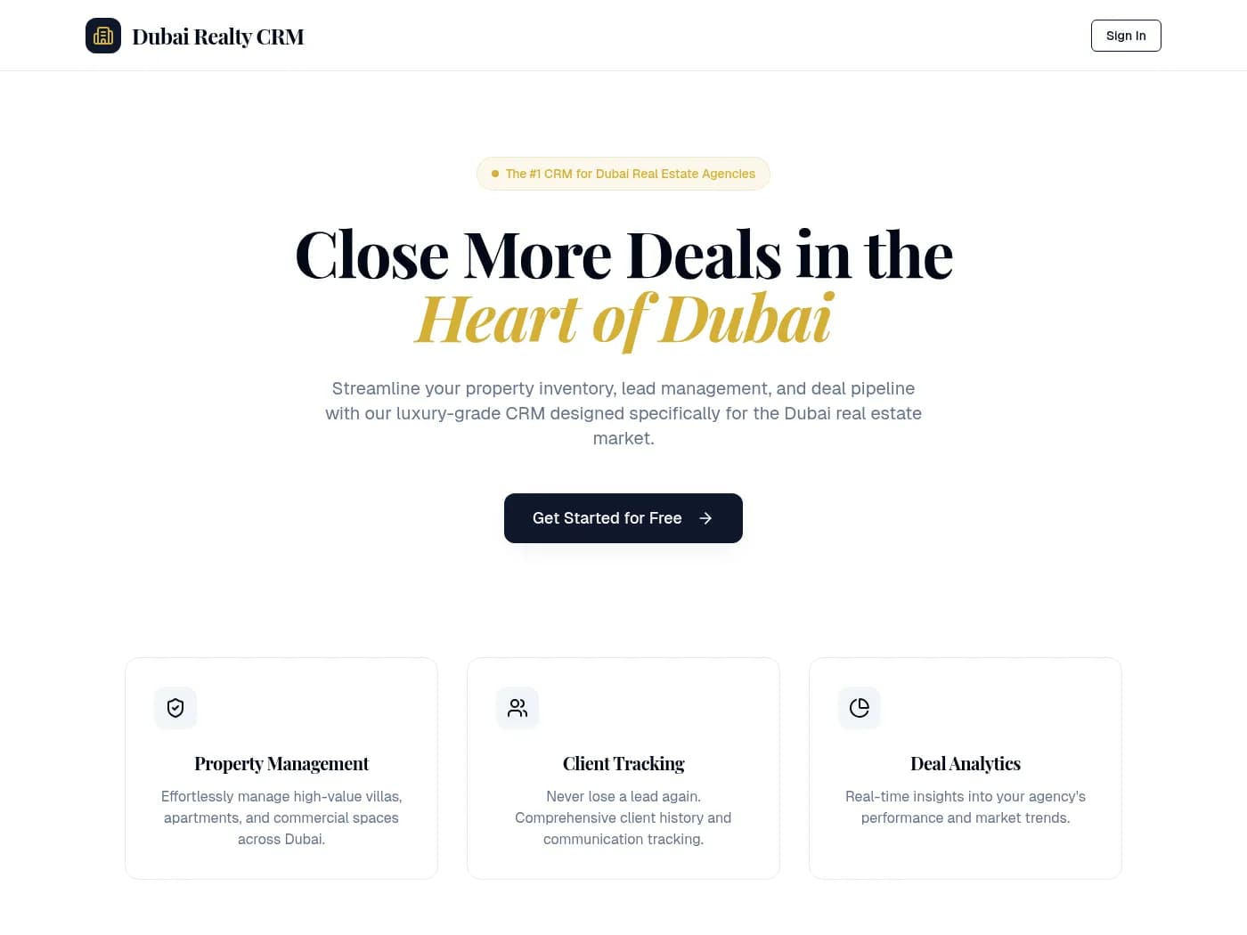 Dubai Realty CRM
