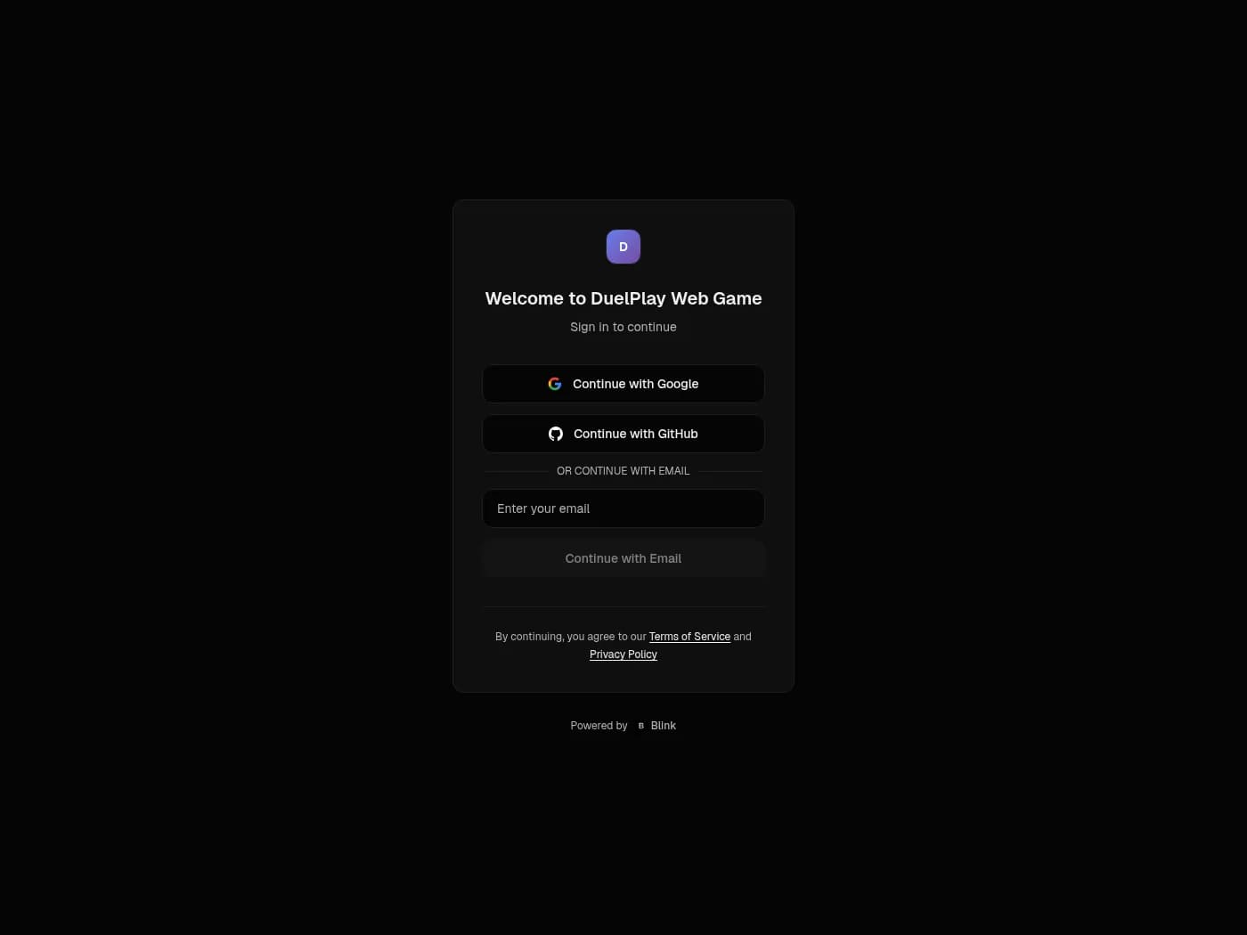 DuelPlay Web Game