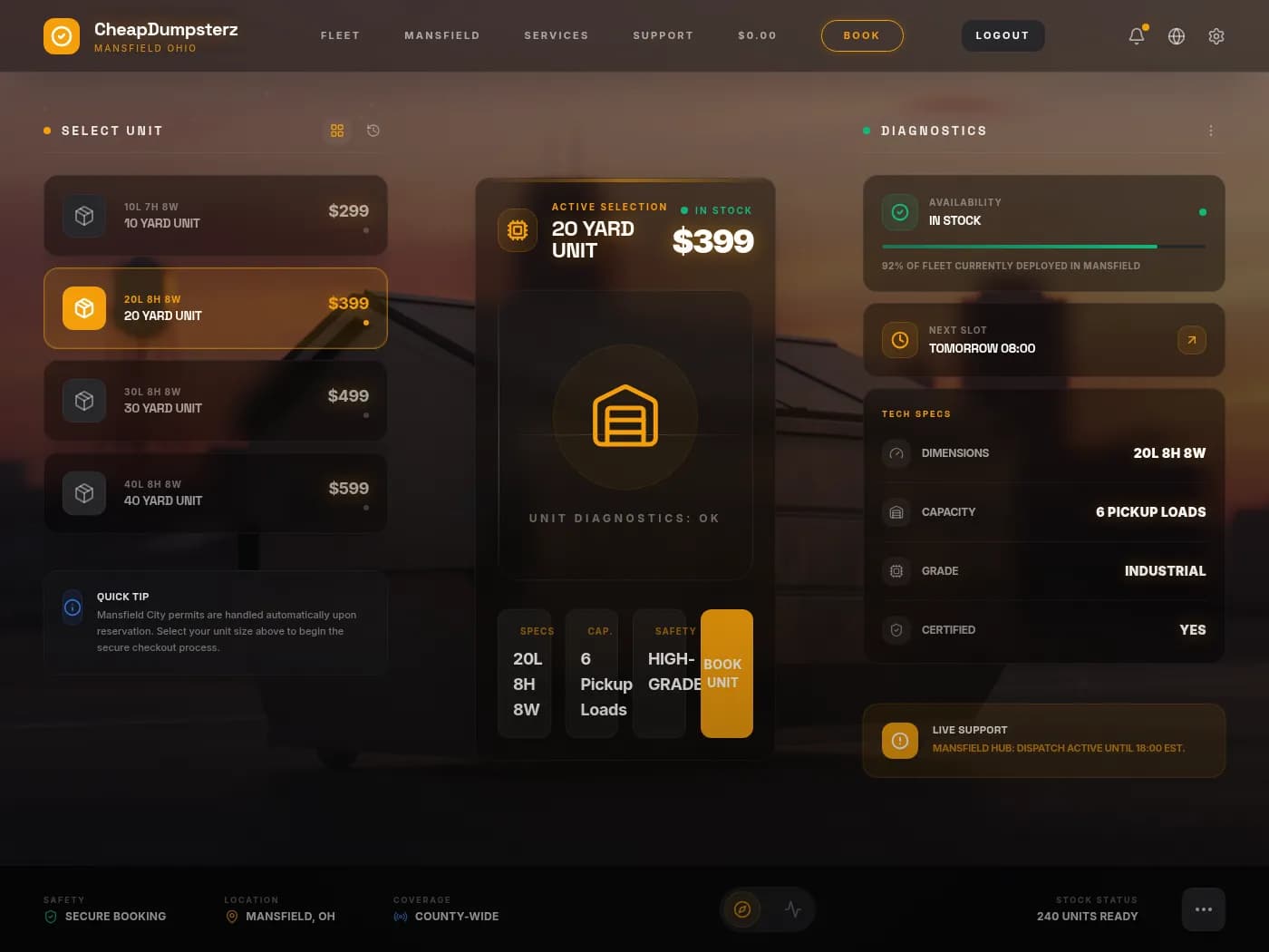 CheapDumpsterz UX Site