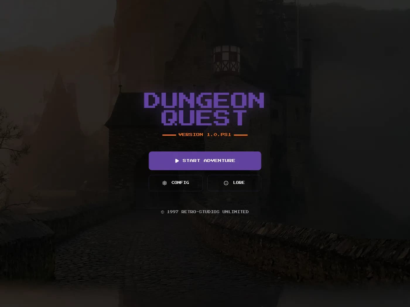 PS1 Dungeon Quest