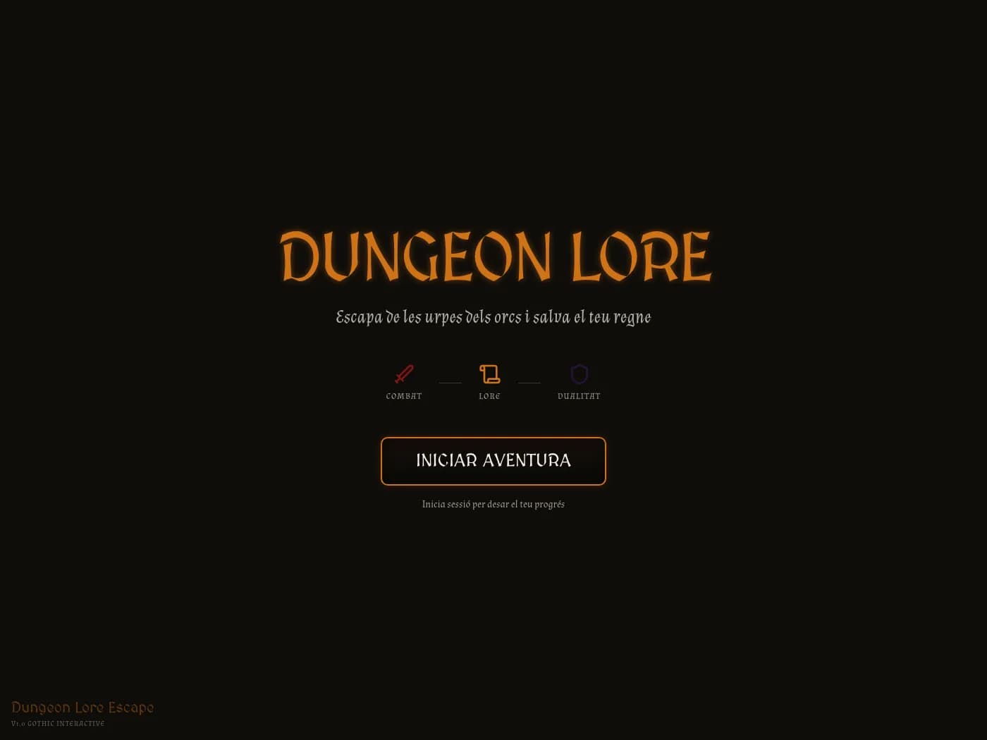 Dungeon Lore Escape Web