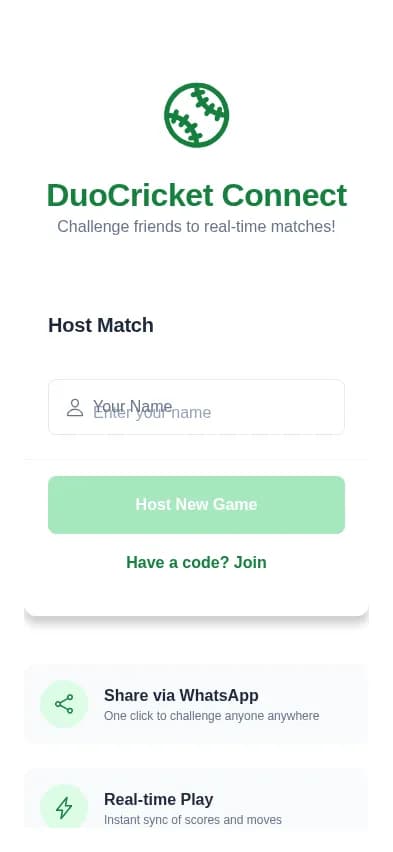 DuoCricket Connect